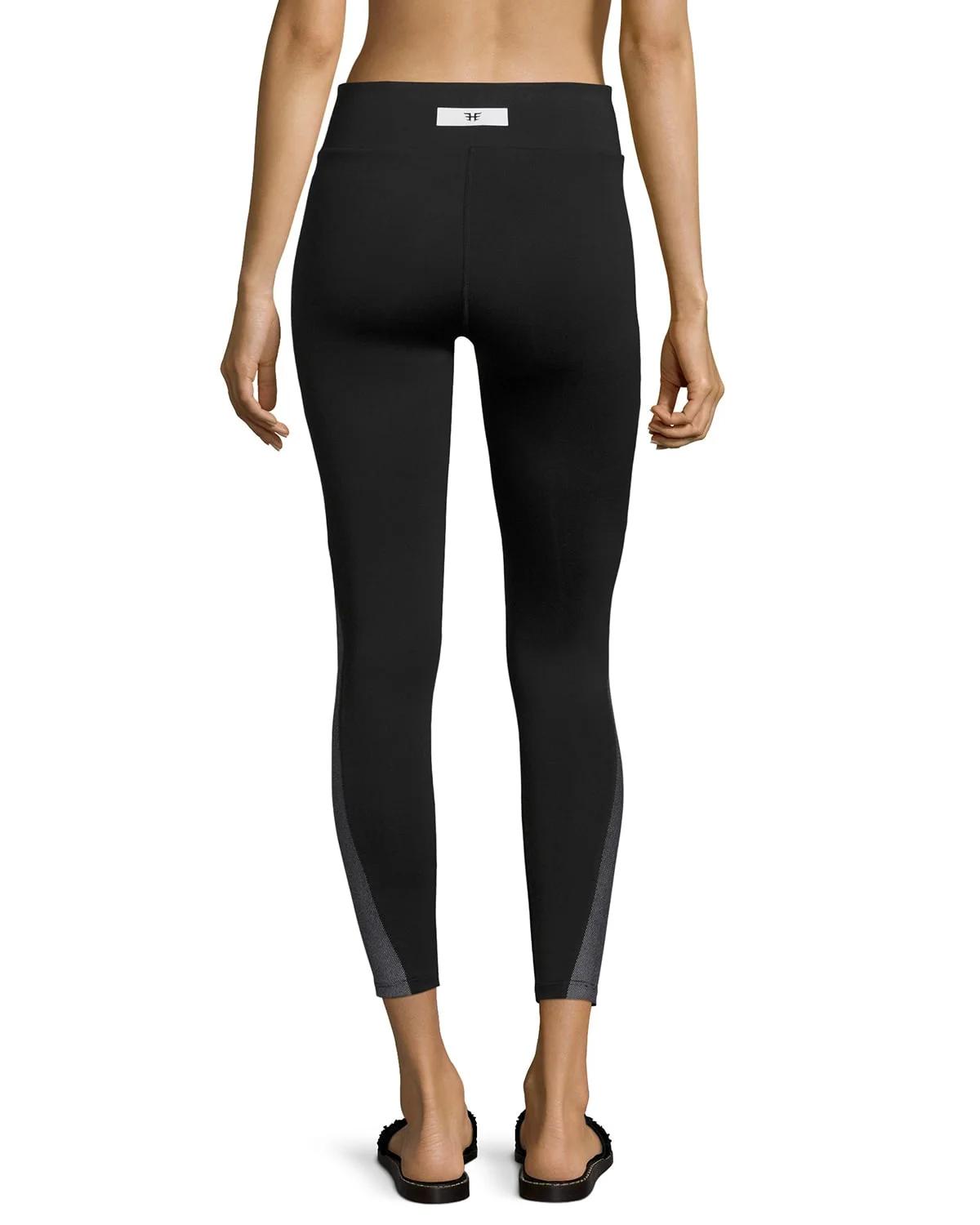 Heroine Sport Tread Full-Length Performance Leggings, Black Pattern