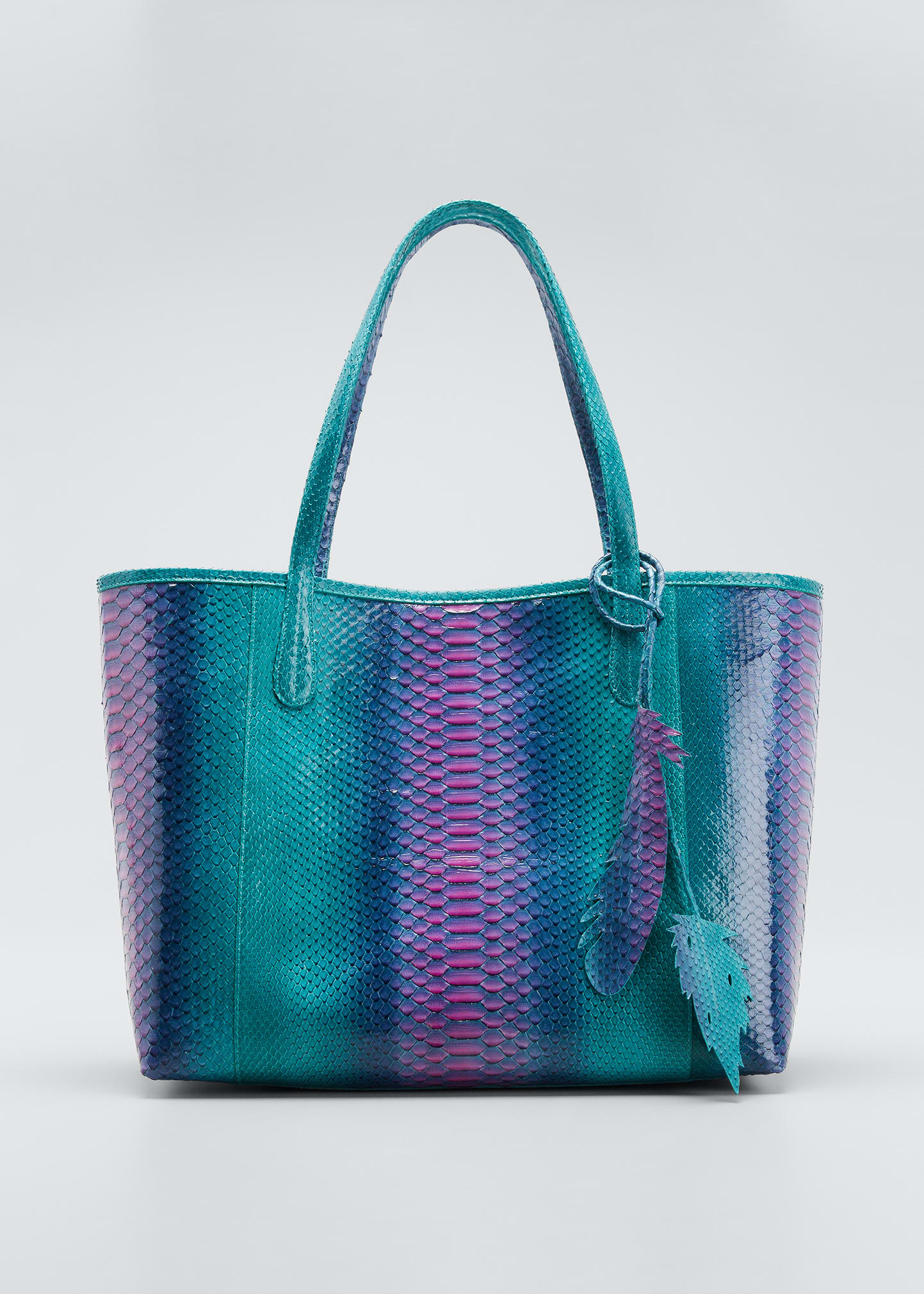 Nancy Gonzalez Erika Iridescent Python Tote Bag