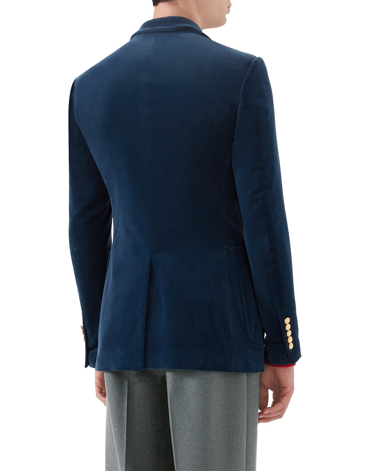 Gucci Velvet Formal One-Button Jacket