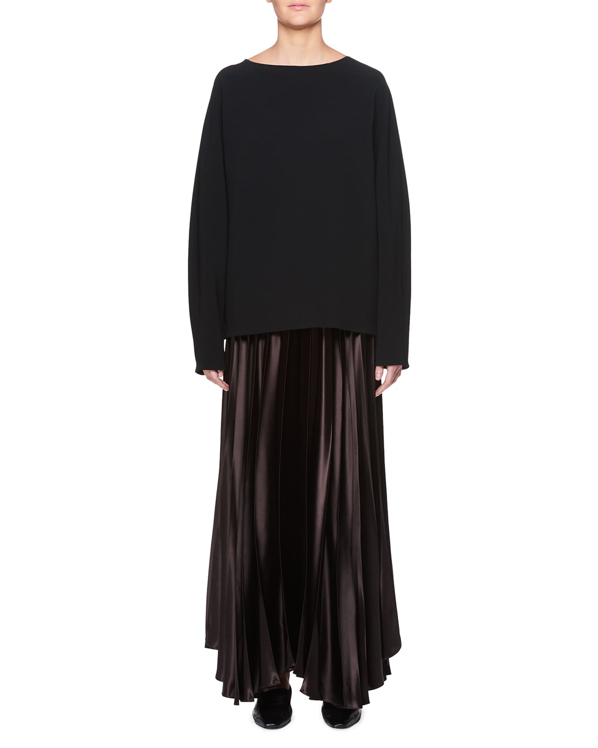 THE ROW Vailen Pleated Maxi Skirt