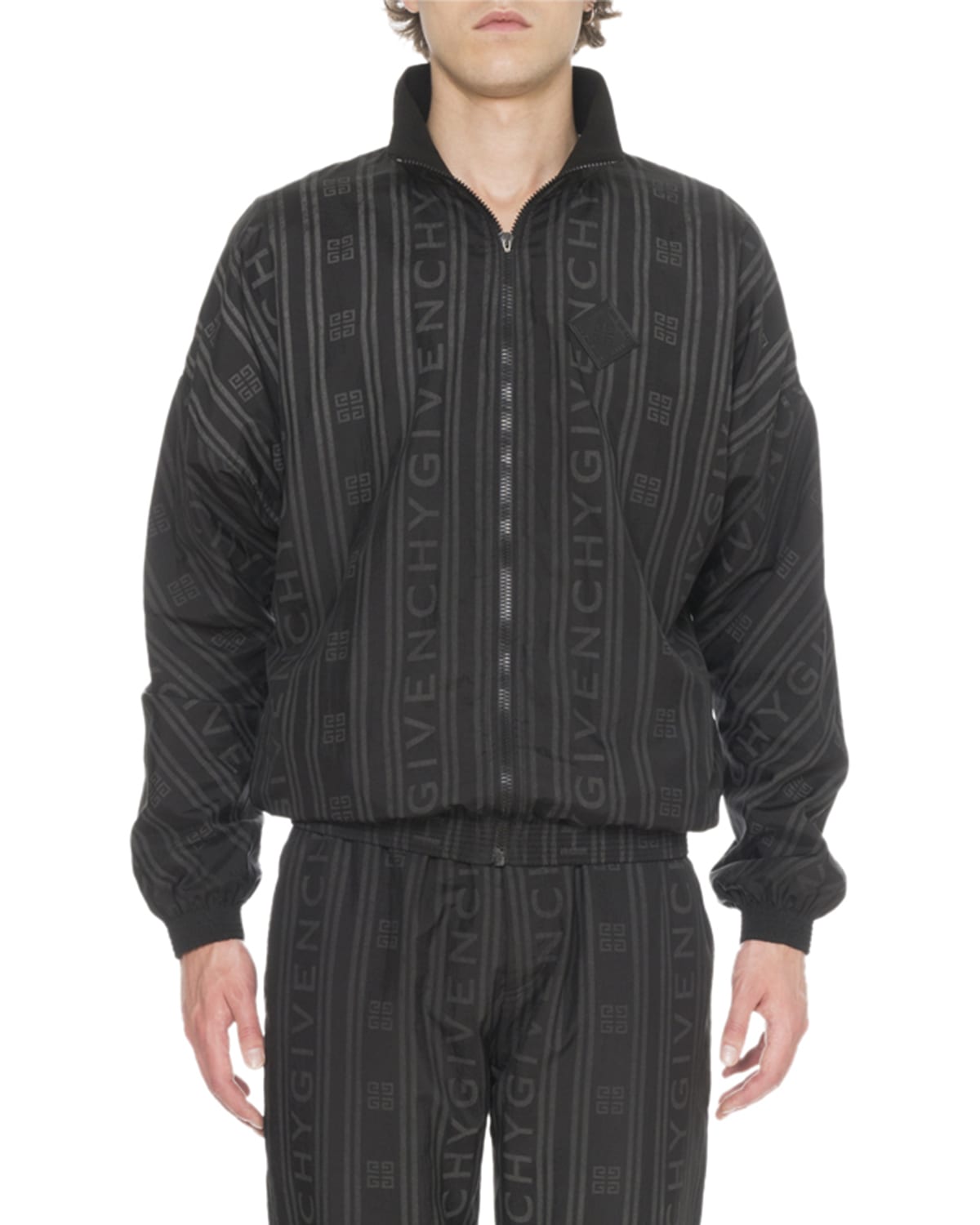 Givenchy Men's Stripe Logo Track Jacket