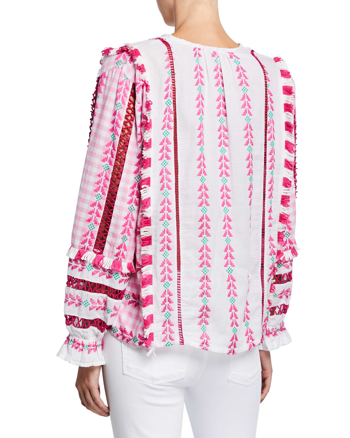 Dodo Bar Or Joelle Embroidered Long-Sleeve Top