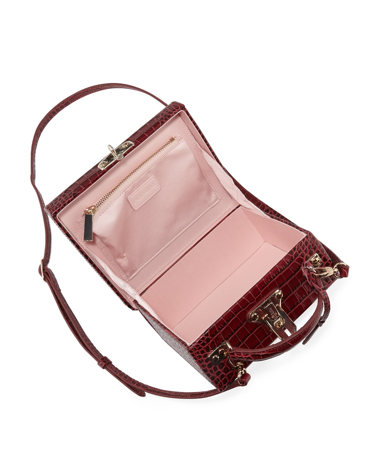 Pop & Suki Stamped Crocodile Box Bag