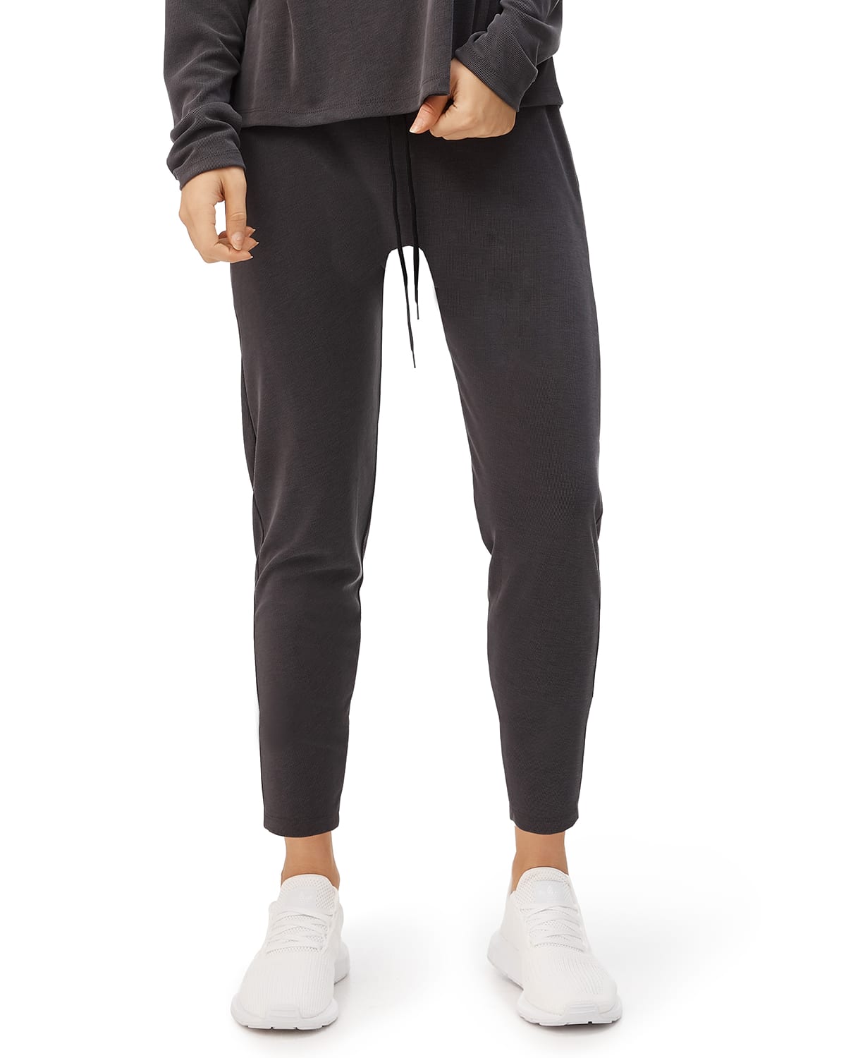 All Fenix Luxe Ribbed Drawstring Pull-On Pants