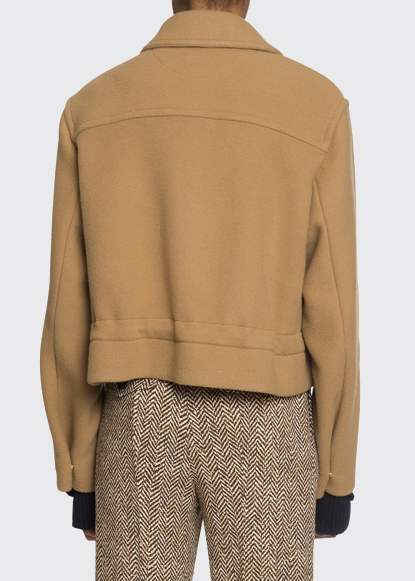 Chloe Snap-Front Jacket with Drawcord