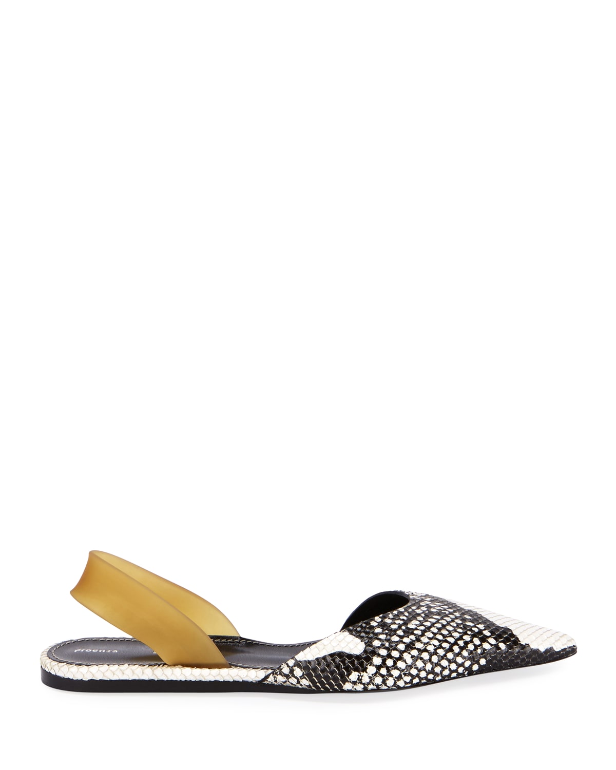 Proenza Schouler Exotic-Embossed Ballet Flats