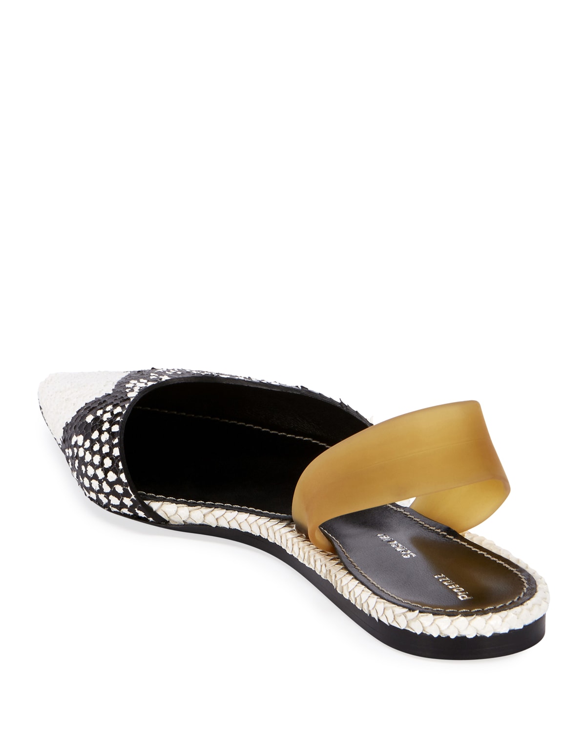 Proenza Schouler Exotic-Embossed Ballet Flats