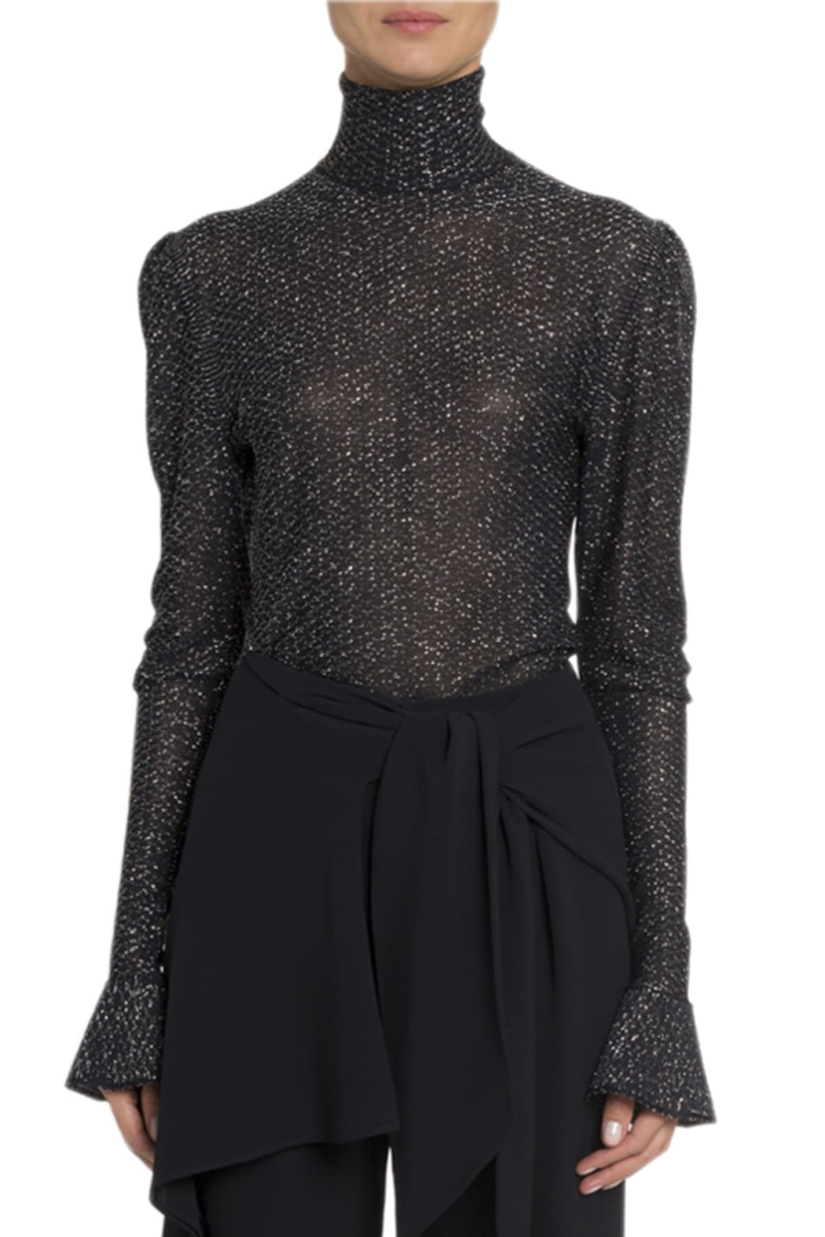 Chloe Shimmer Sheer Turtleneck Sweater and Matching Items