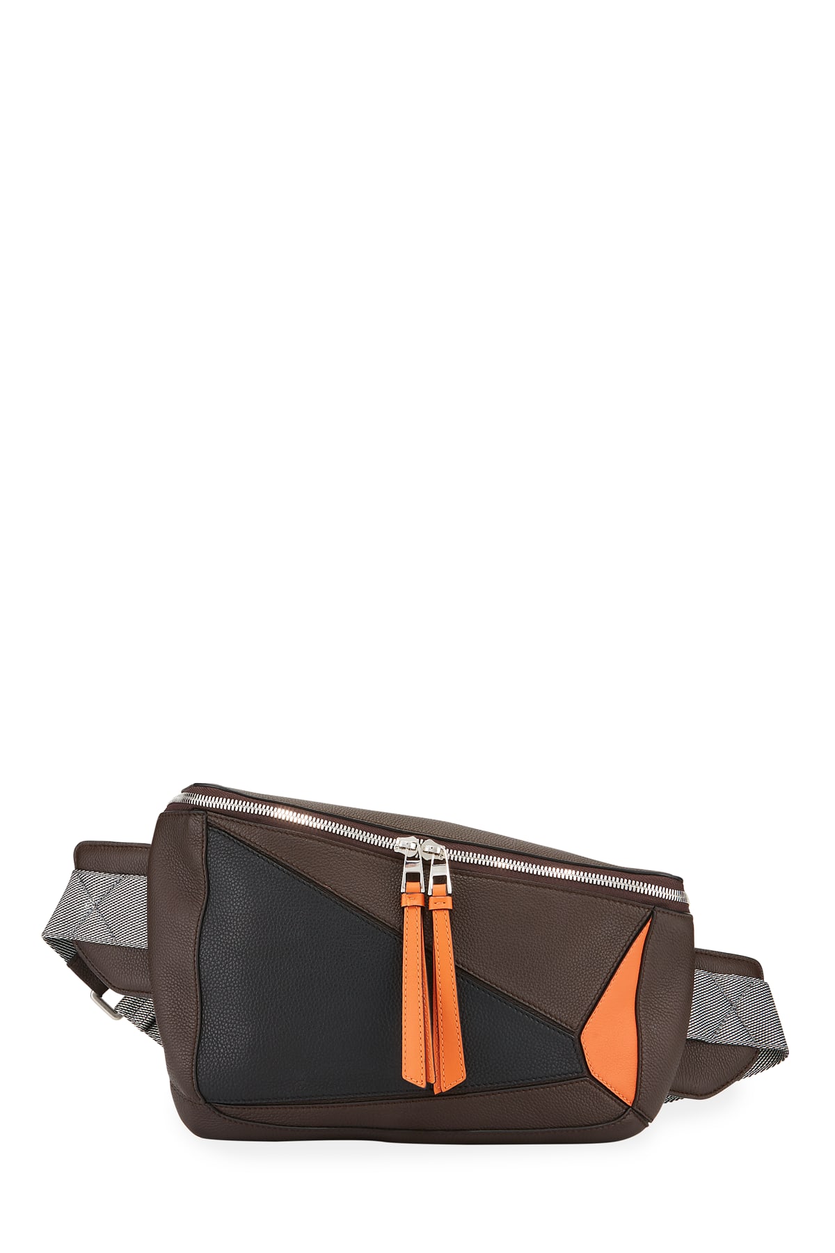 Loewe Men's Puzzle Colorblock Leather Sling Bag