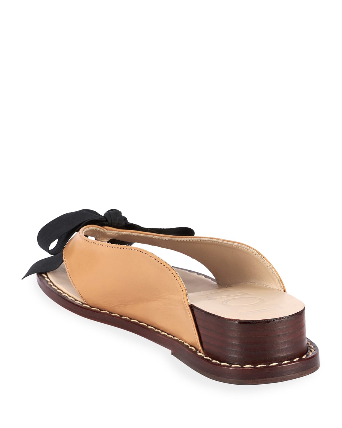 Loewe Demi-Wedge Bow Slide Sandals