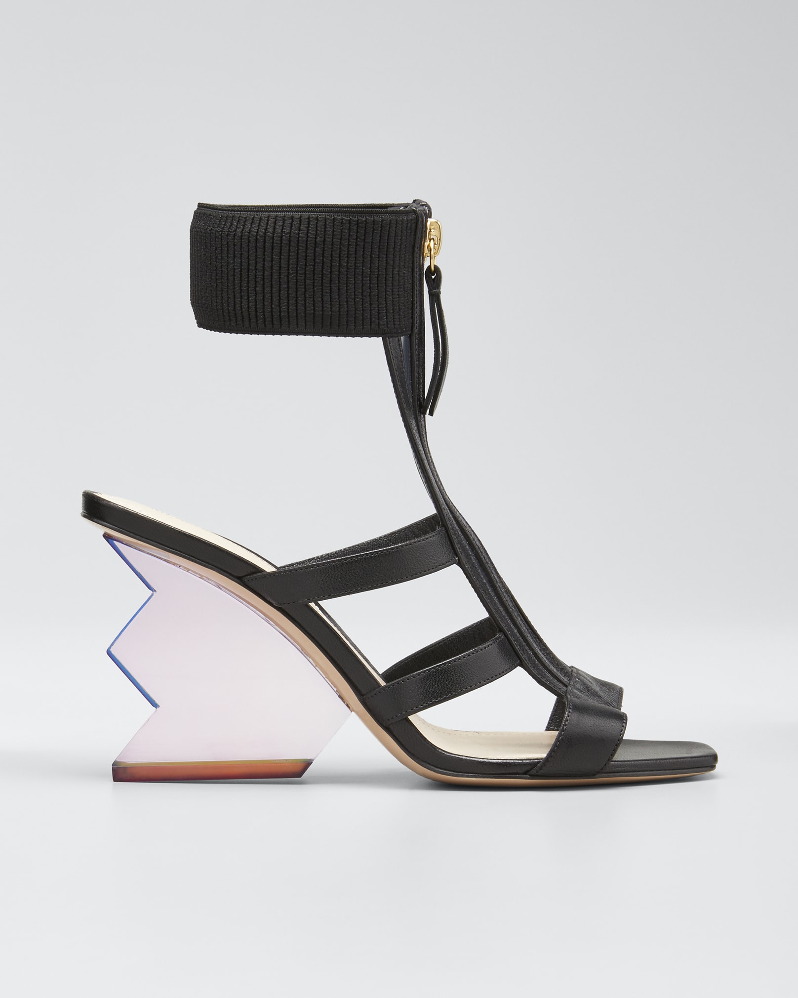 Nicholas Kirkwood Aurora Ankle-Cuff Cage Sandals