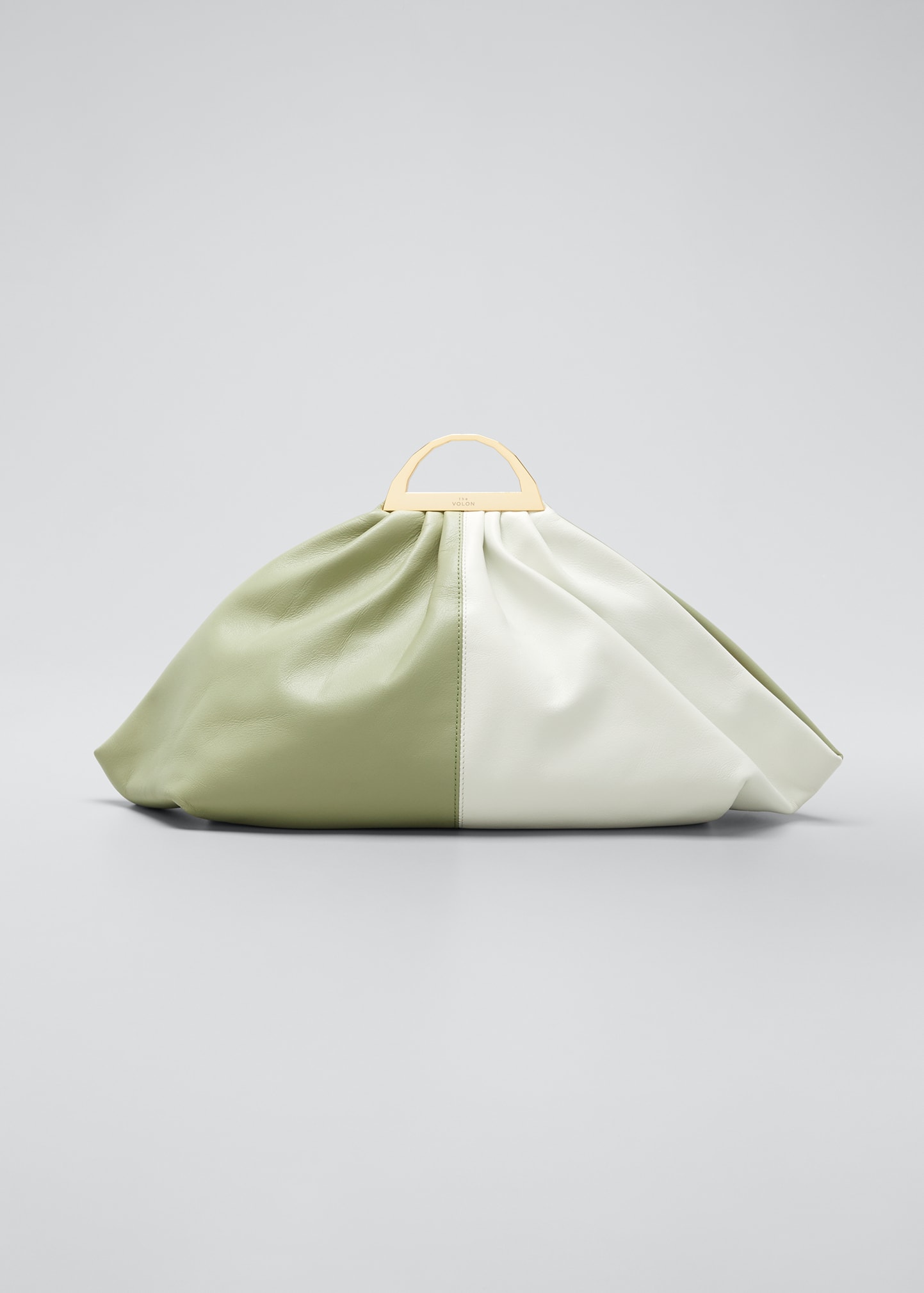 The Volon Gabi Two-Tone Leather Clutch Bag