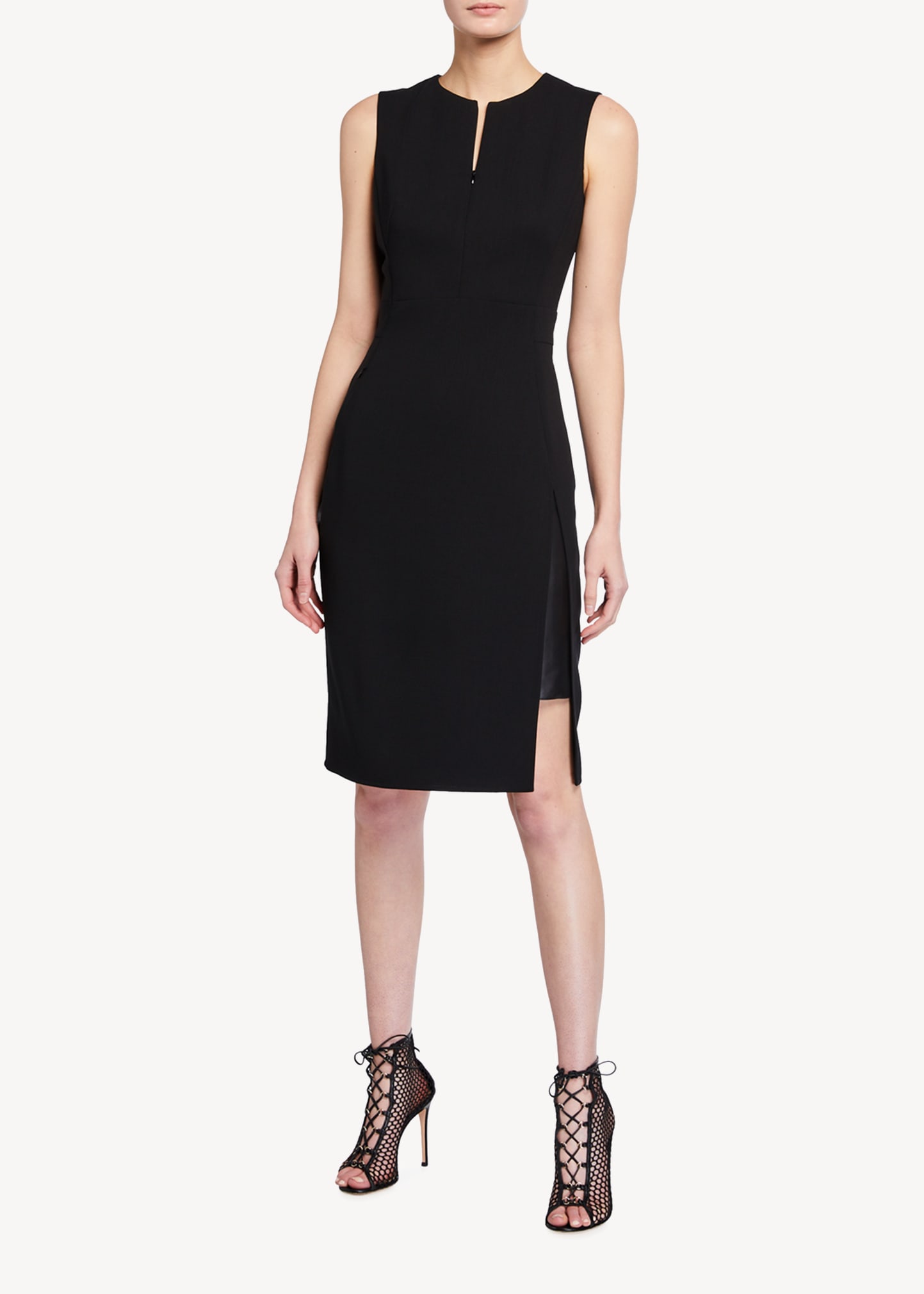 Akris Crepe Double-Keyhole Dress - Bergdorf Goodman