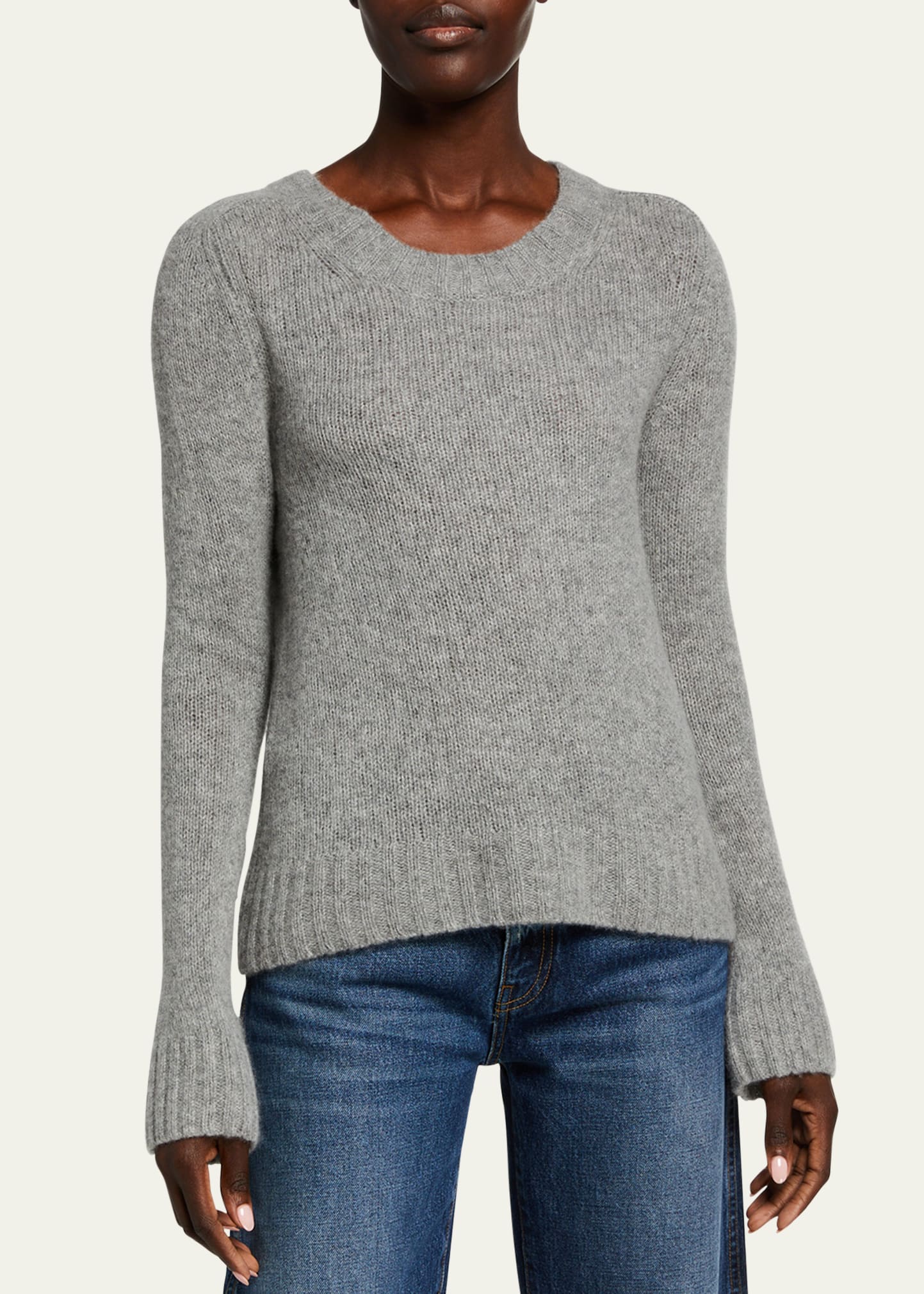 Gabriela Hearst Cashmere-Silk Pointelle Knit Sweater - Bergdorf Goodman