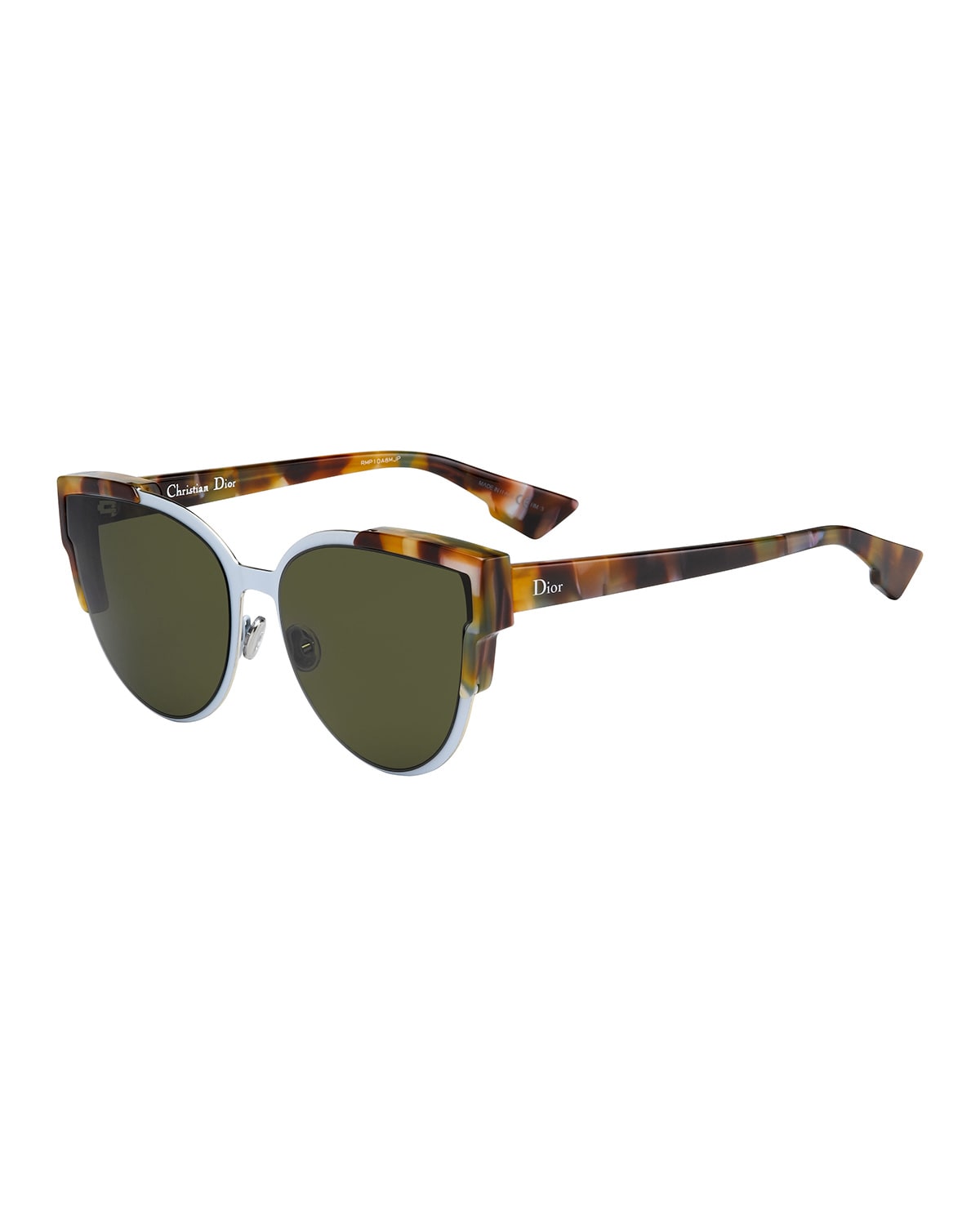 Dior Wildly Dior Cat-Eye Sunglasses, Havana/Light Blue