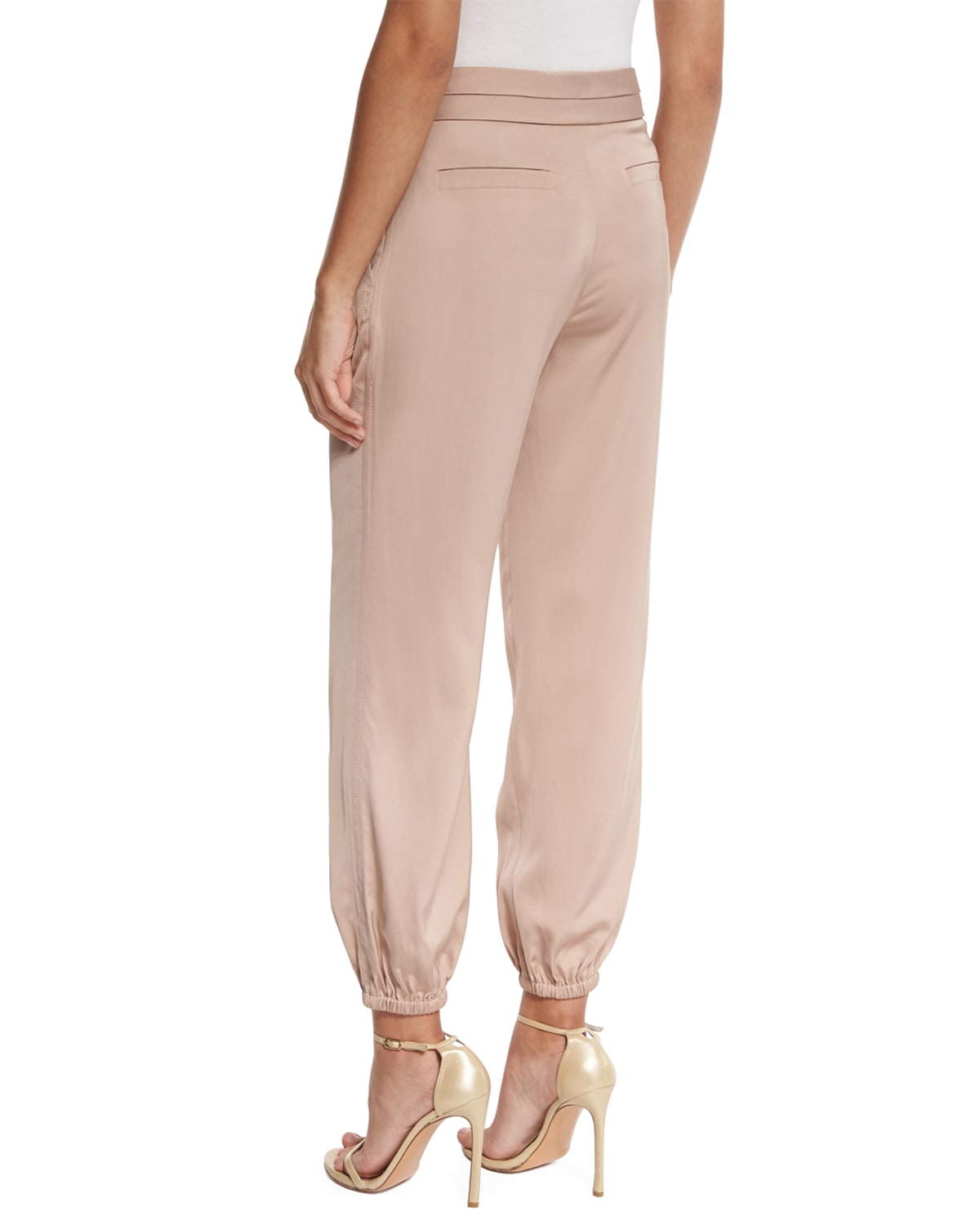 Elizabeth and James Pascal Tapered Stretch Jersey Pants, Cinnamon