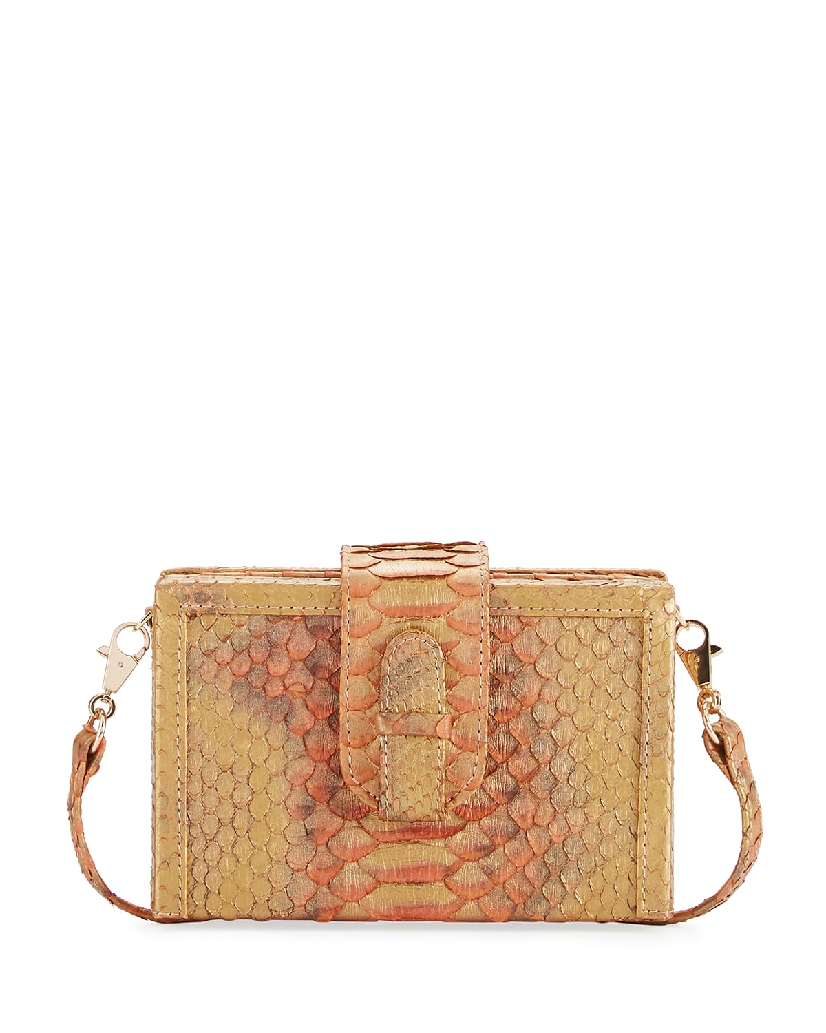 Ximena Kavalekas Mandolin Python Box Clutch Bag Ximena Kavalekas Mandolin Python Box Clutch Bag