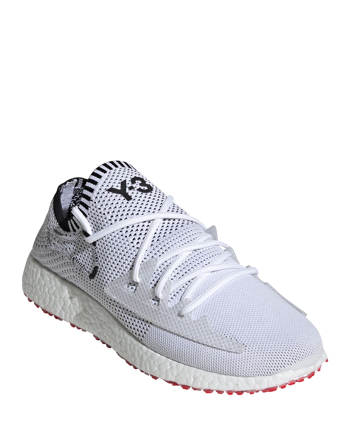 Y-3 Men's Raito Racer Knit Running Shoes, White