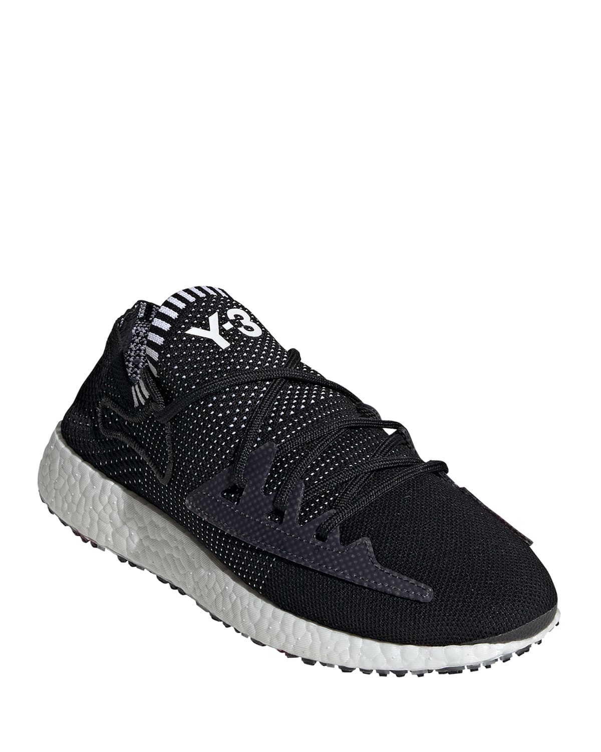 Y-3 Men's Raito Racer Knit Running Shoes, Black