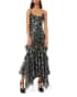 Michael Kors Collection Python-Print Metallic Chiffon Dress
