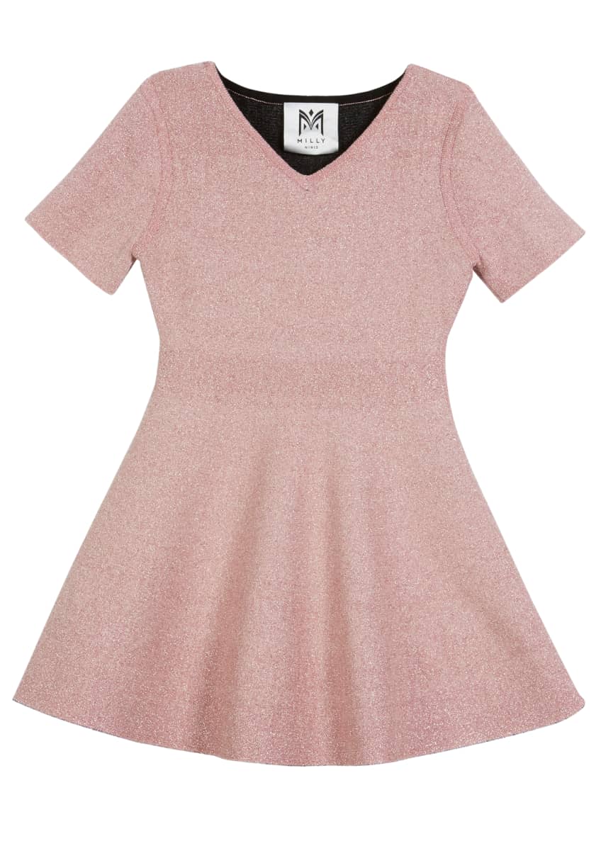 Milly Minis Metallic Double-Knit Dress, Size 8-14 and Matching Items ...