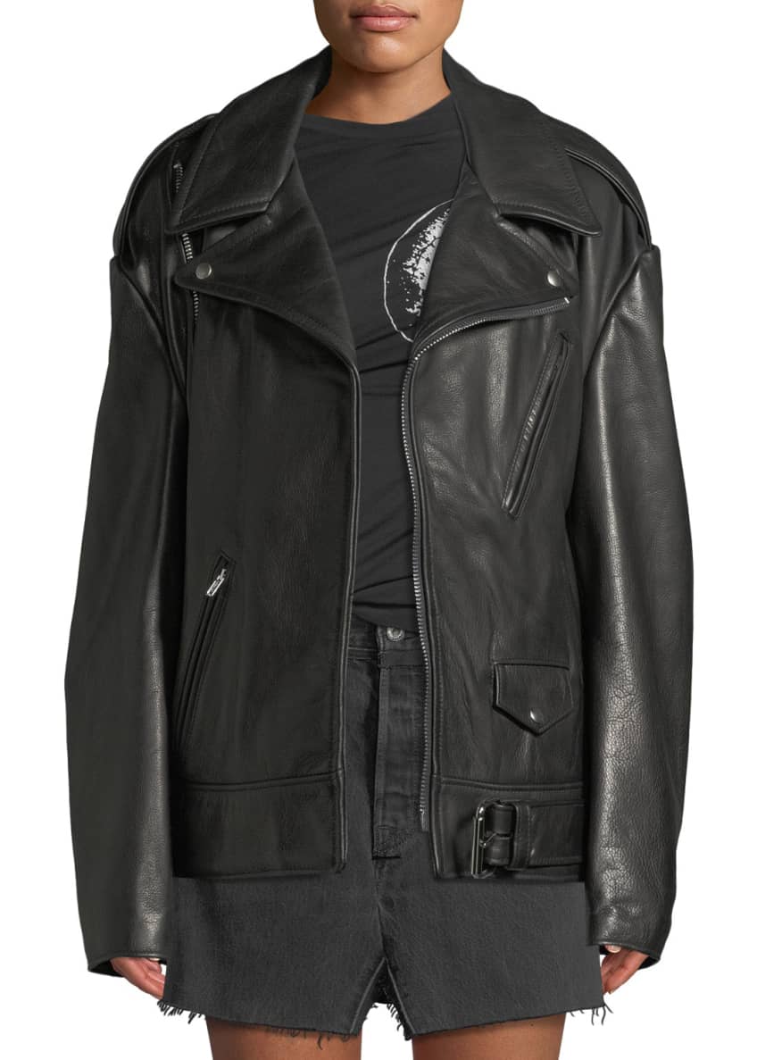 Vetements Emo Leather Moto Jacket and Matching Items & Matching Items ...