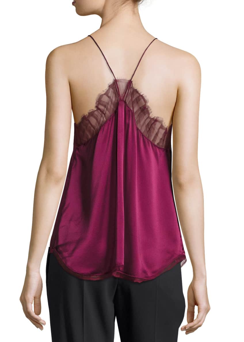 Iro Berwyn Silk Camisole Top, Red and Matching Items & Matching Items ...