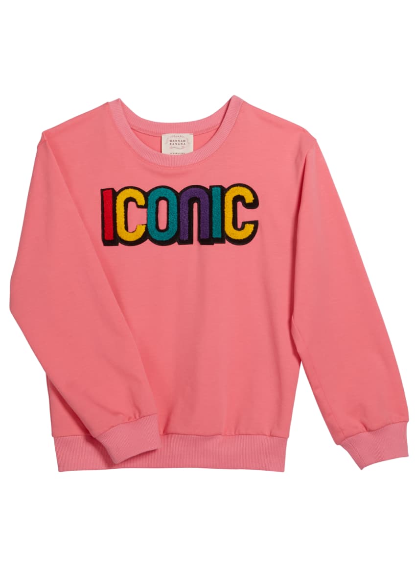Hannah Banana Girl's Iconic Sweatshirt, Size 4-6X and Matching Items ...