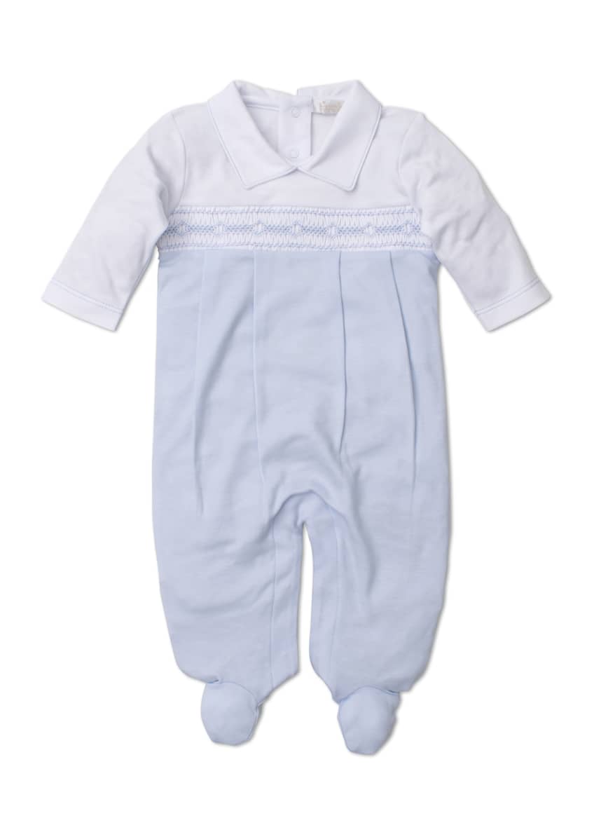 Kissy Kissy Fall Medley Pima Smocked Footie Playsuit, Size Newborn-6 ...
