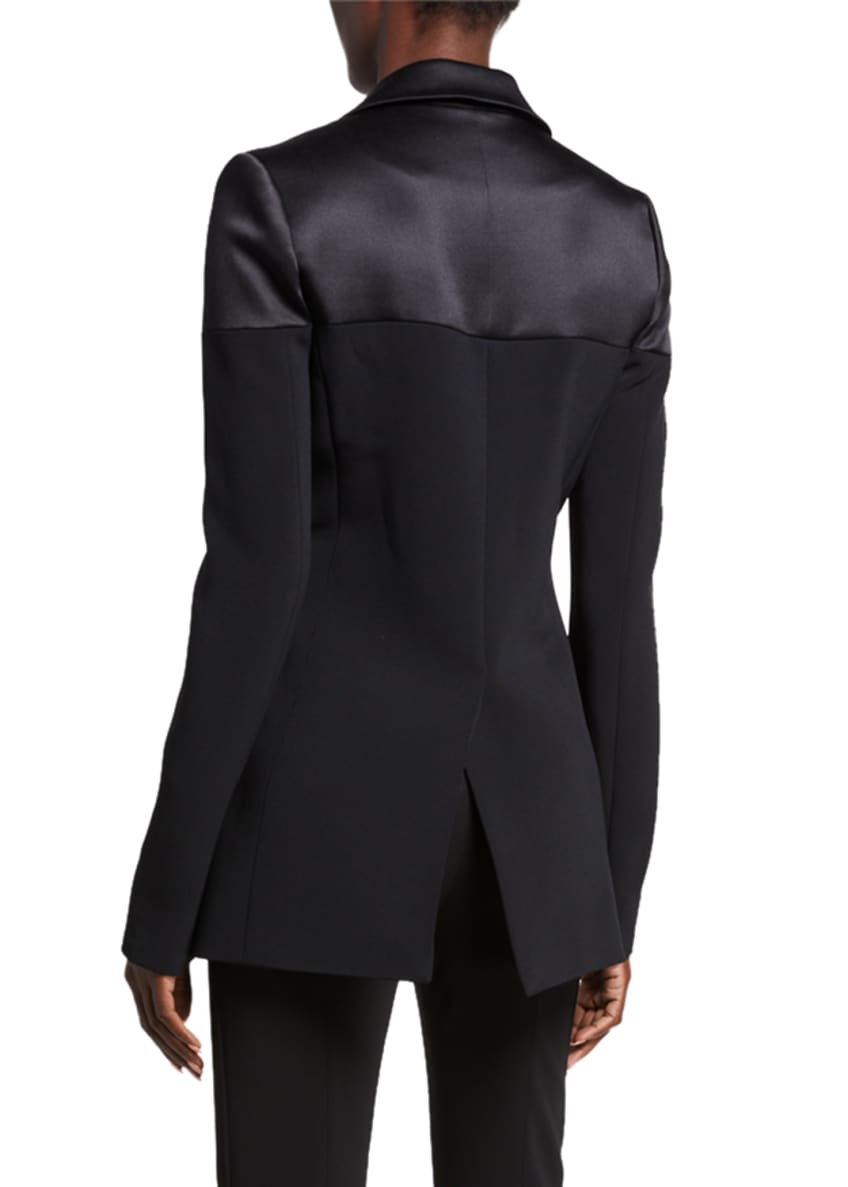 CUSHNIE Satin-Panel Cady Jacket and Matching Items & Matching Items ...