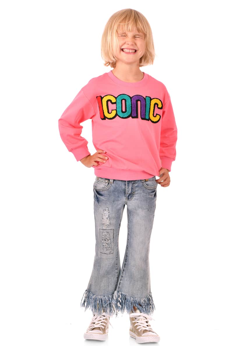 Hannah Banana Girl's Iconic Sweatshirt, Size 4-6X and Matching Items ...