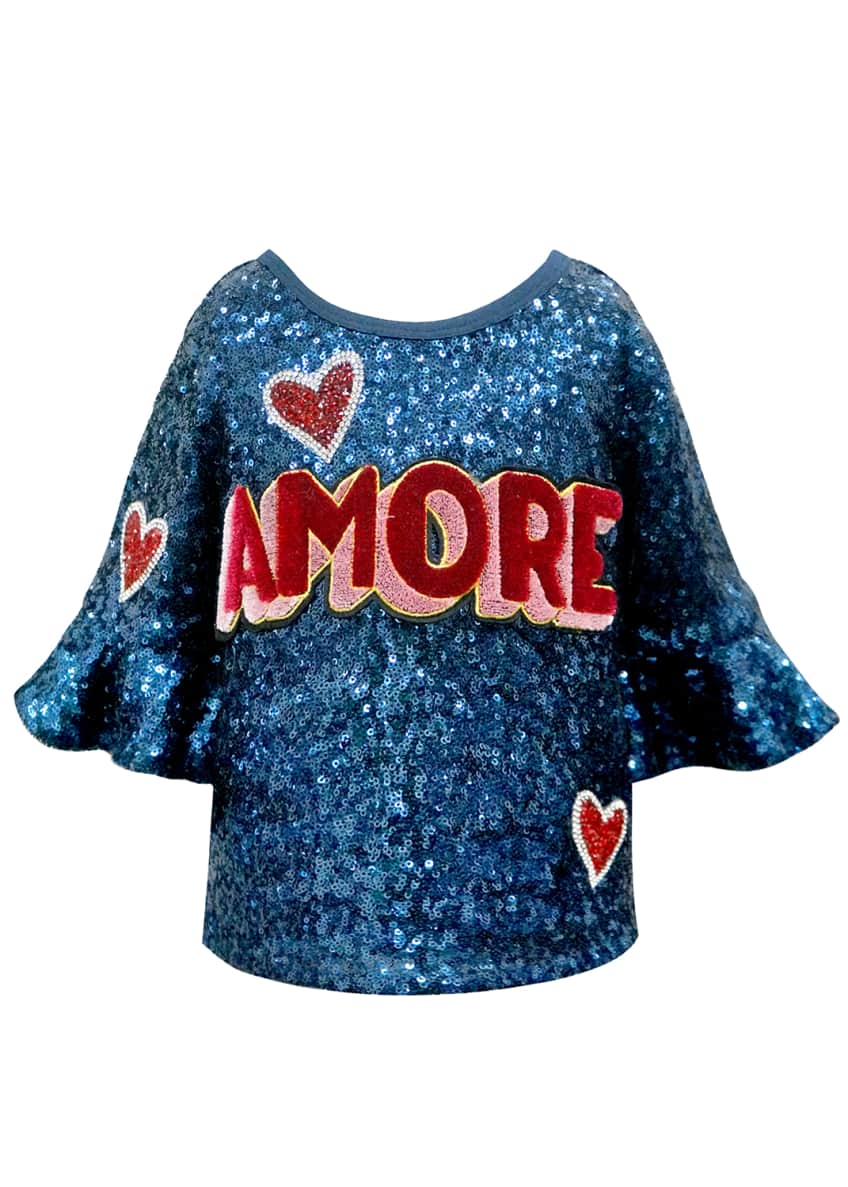 Hannah Banana Girl's Amore Sequined Top, Size 4-6X and Matching Items ...
