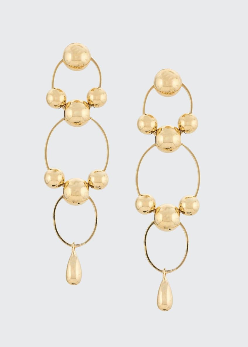 Annie Costello Brown Melodi Open Triple Drop Earrings - Bergdorf Goodman