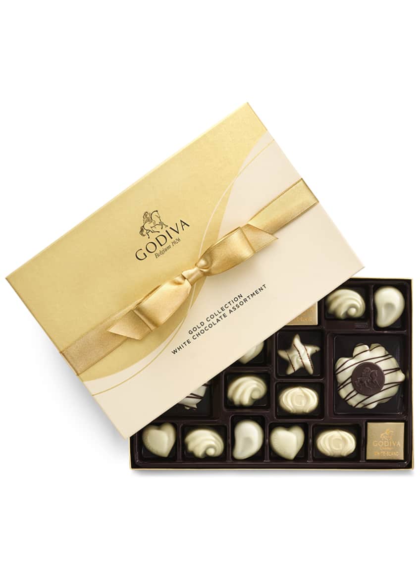 Godiva Chocolatier 22-Piece White Chocolate Assortment Gift Box ...