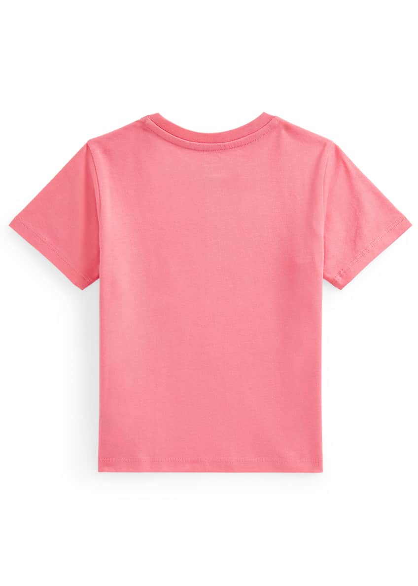 Ralph Lauren Childrenswear Girl's Ombre Rainbow Logo Short-Sleeve Shirt ...