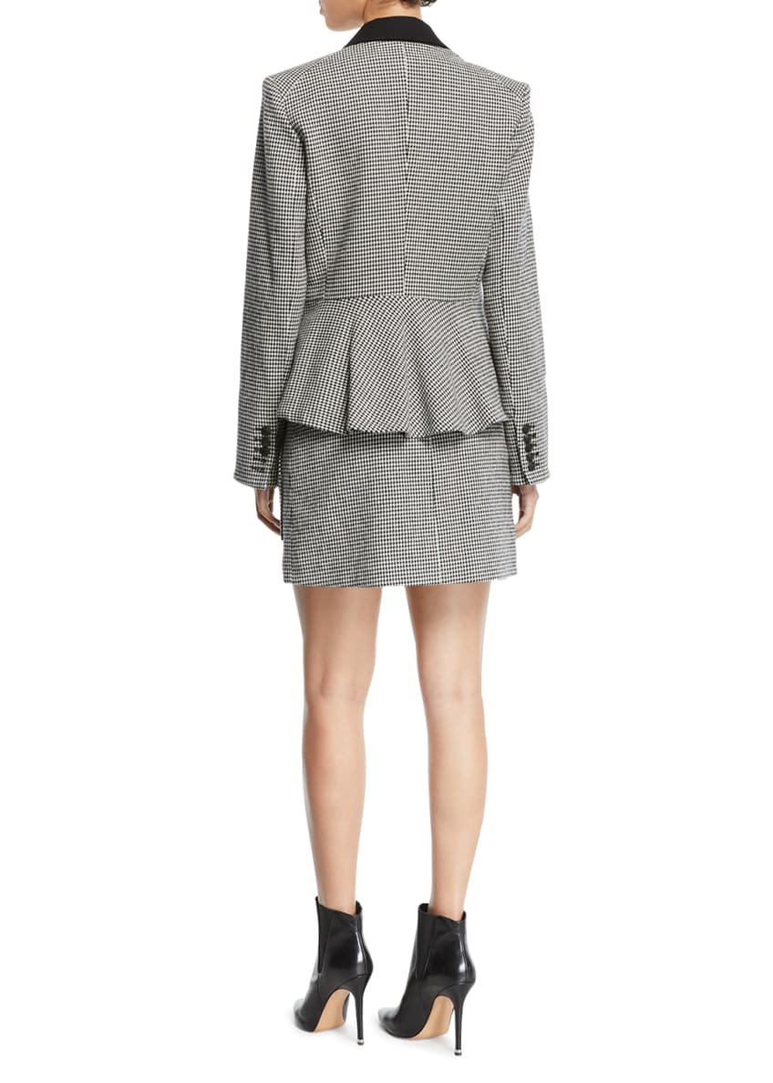 Veronica Beard Airlie Houndstooth Peplum Dickey Jacket and Matching ...