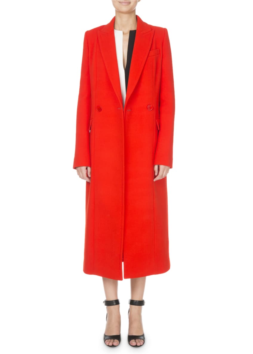 Givenchy Long Double-Breasted Wool Coat and Matching Items & Matching ...