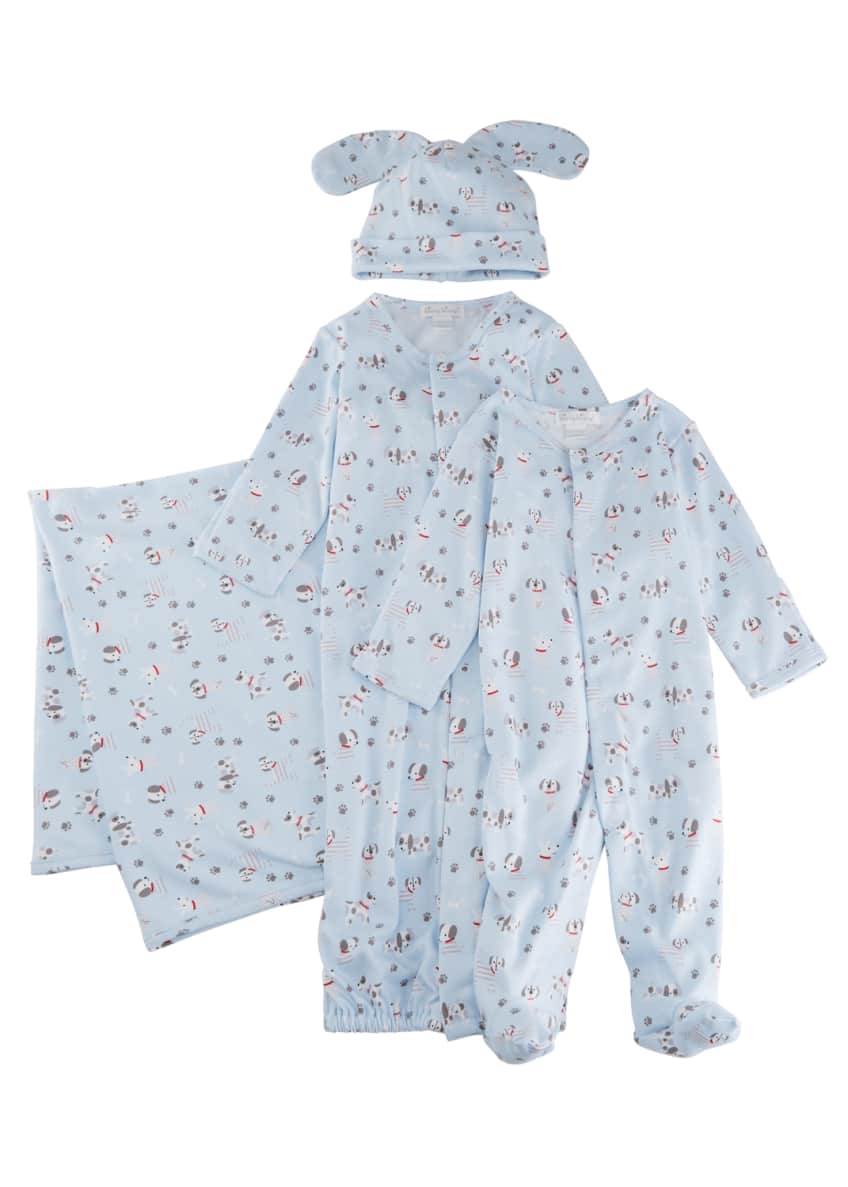 Kissy Kissy Boy's Puppy Posse Printed Sleep Gown, Size Newborn-S and ...