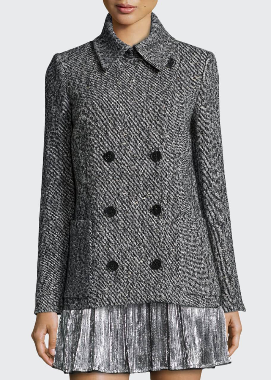 Zadig & Voltaire Miles Deluxe Double-Breasted Coat, Gris - Bergdorf Goodman