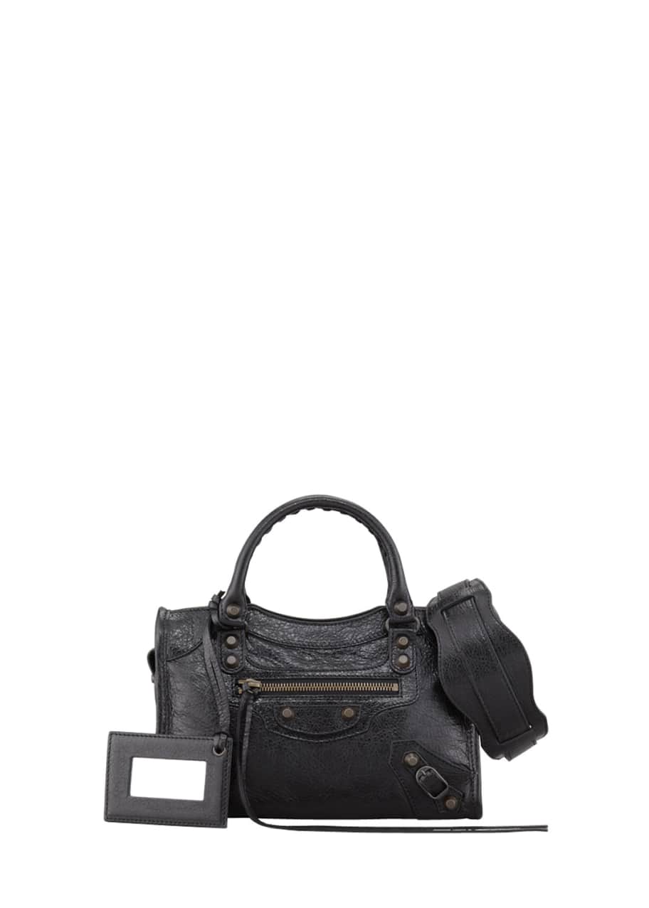 Balenciaga Classic Mini City Bag, Black - Bergdorf Goodman