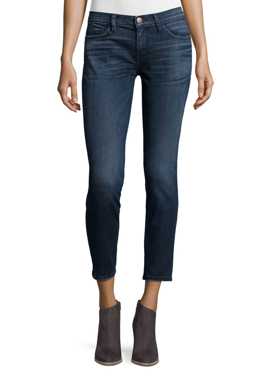 Current/Elliott The Stiletto Skinny Cropped Jeans, Pistol - Bergdorf ...