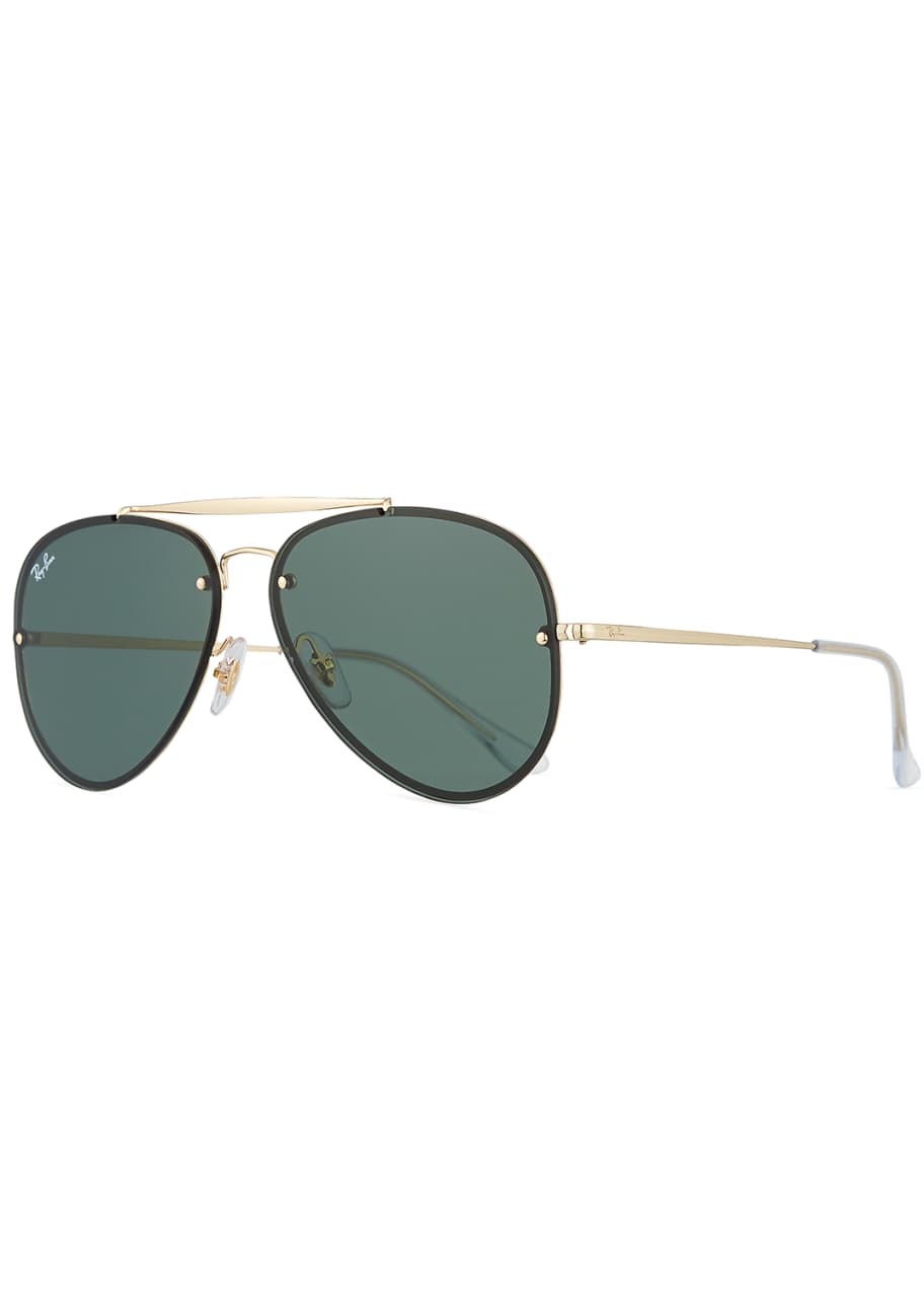 Ray-Ban Brow Bar Aviator Sunglasses - Bergdorf Goodman