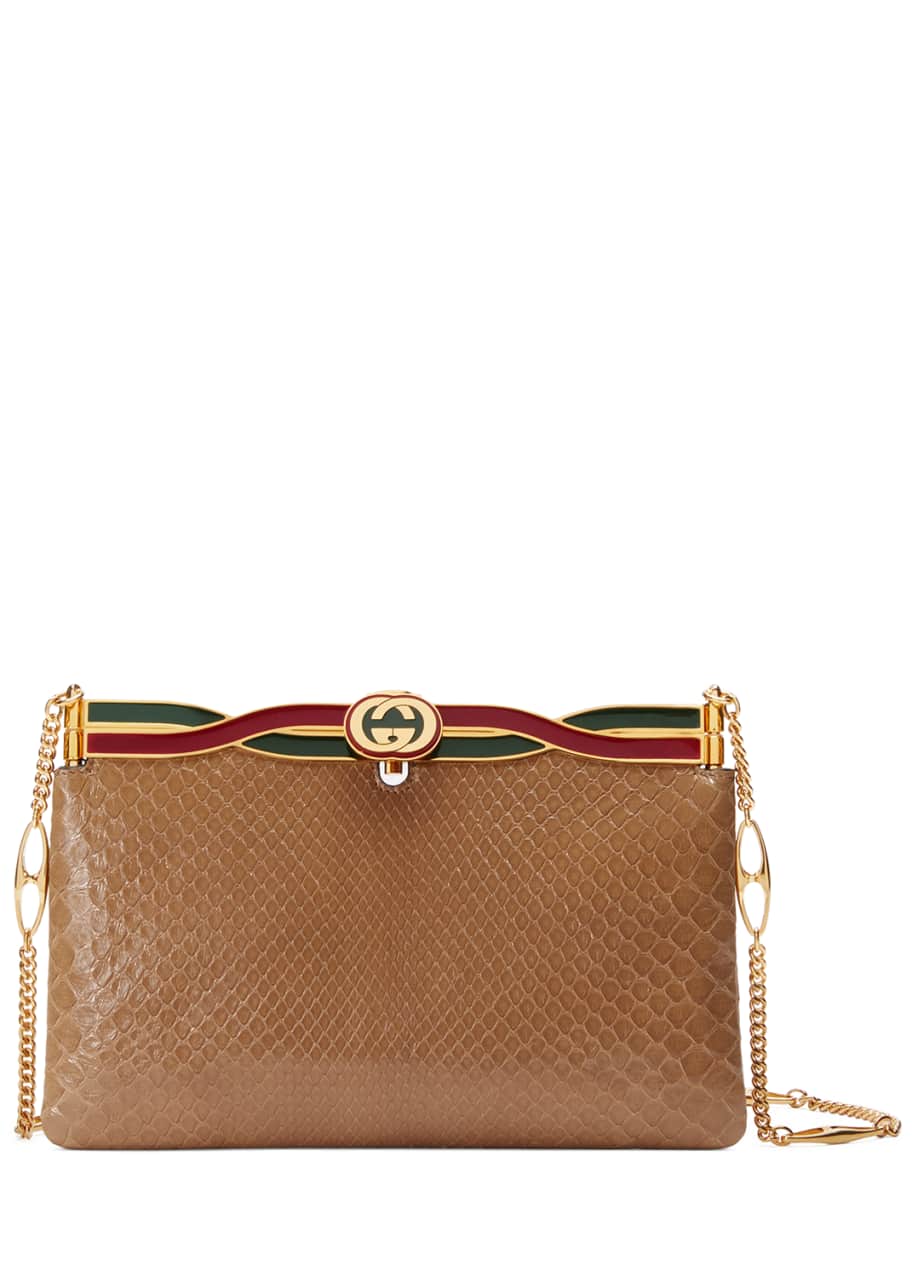 Gucci Broadway Python Evening Clutch Bag - Bergdorf Goodman
