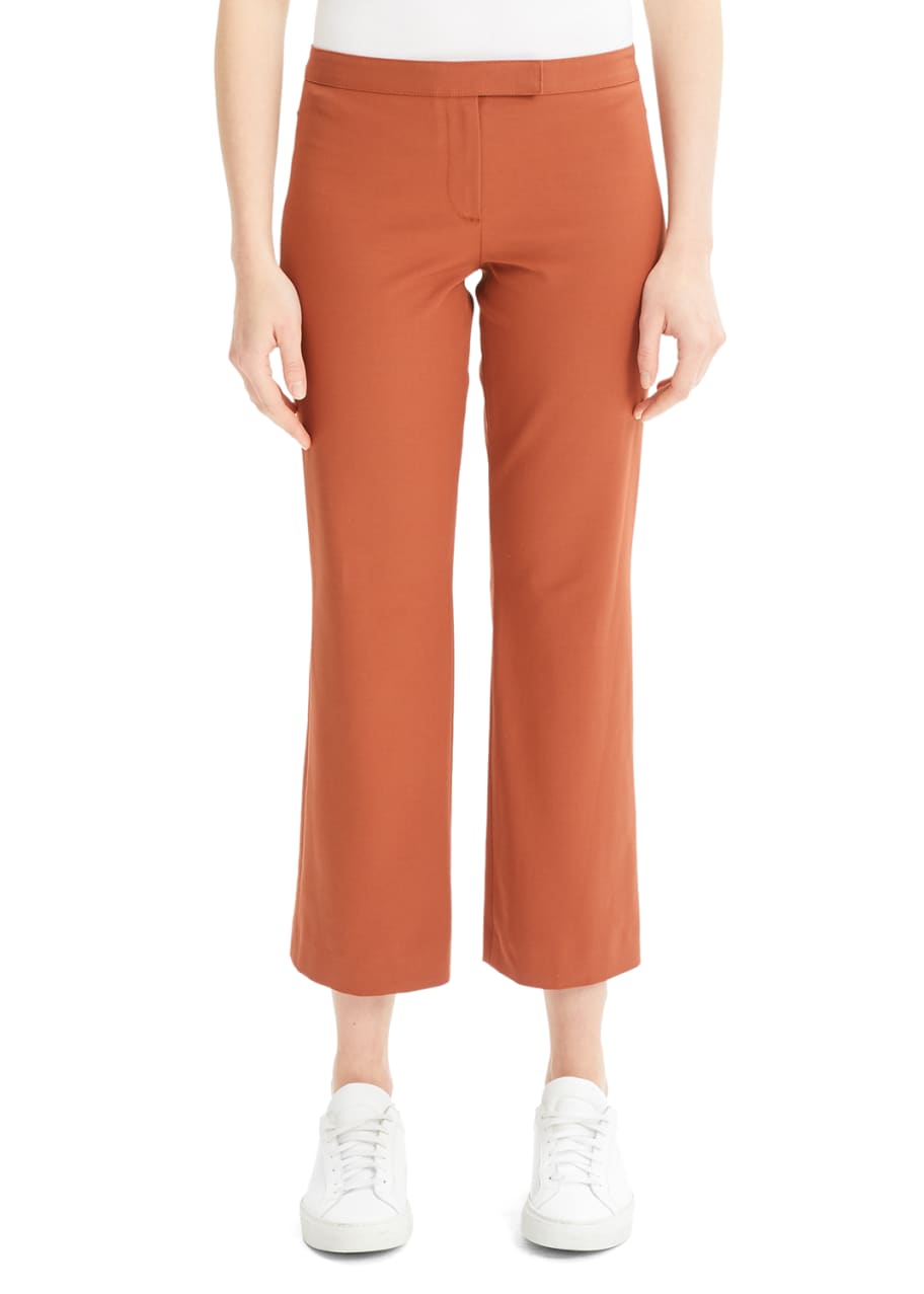 Theory Low-Rise Cropped Flare Pants - Bergdorf Goodman