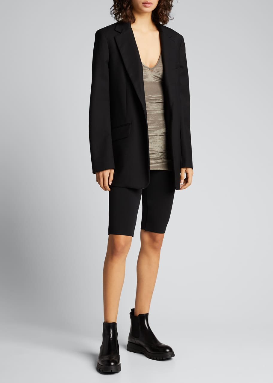 Rick Owens Lame Racerback Tank Top - Bergdorf Goodman