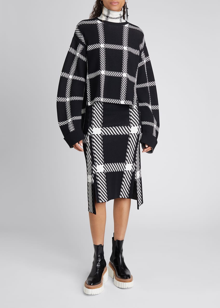 Stella McCartney Clean Lumberjack Buffalo Check Sweater - Bergdorf Goodman