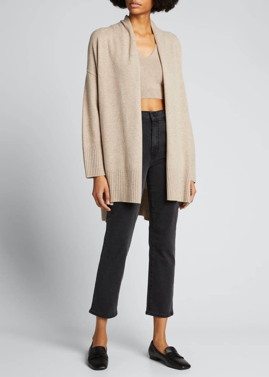 FRAME Draped Cashmere-Wool Cardigan - Bergdorf Goodman