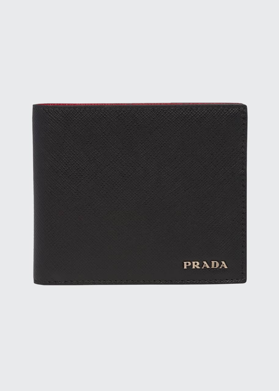 Prada Men's Saffiano Leather Bi-Fold Wallet - Bergdorf Goodman