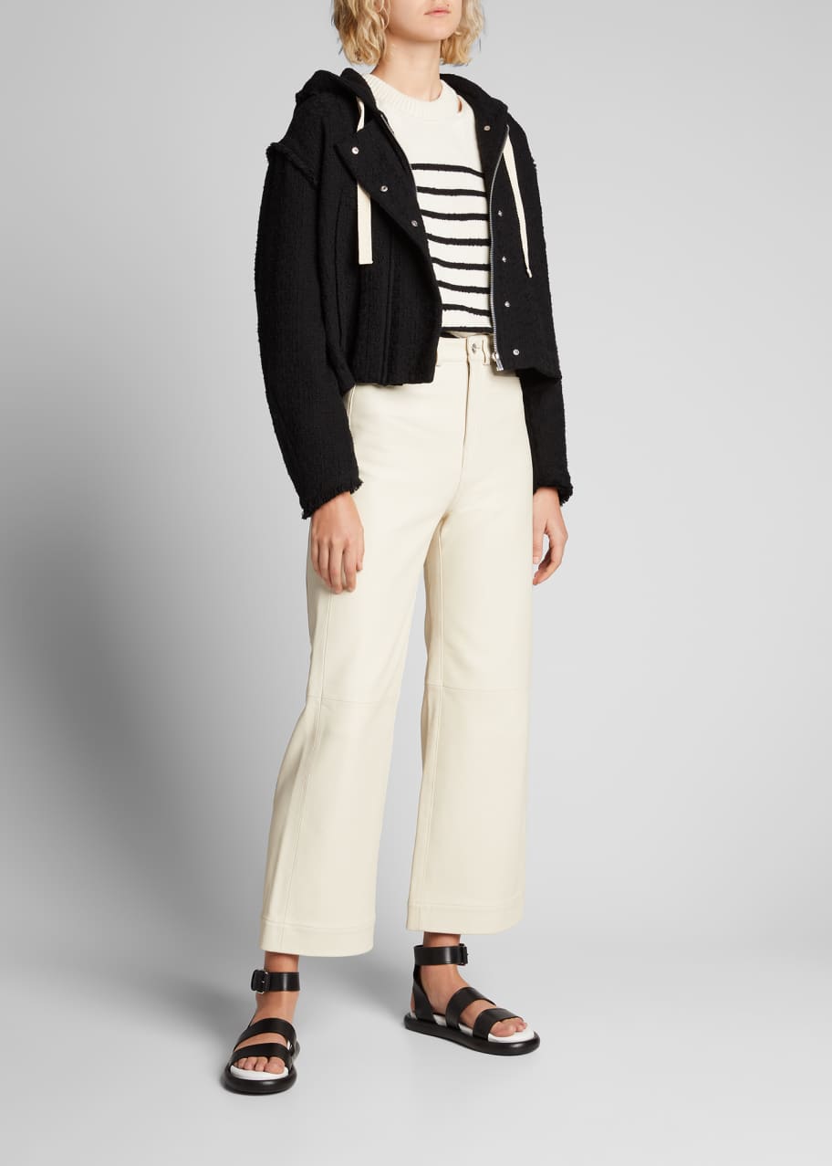 Proenza Schouler White Label Textured Tweed Hooded Jacket - Bergdorf ...