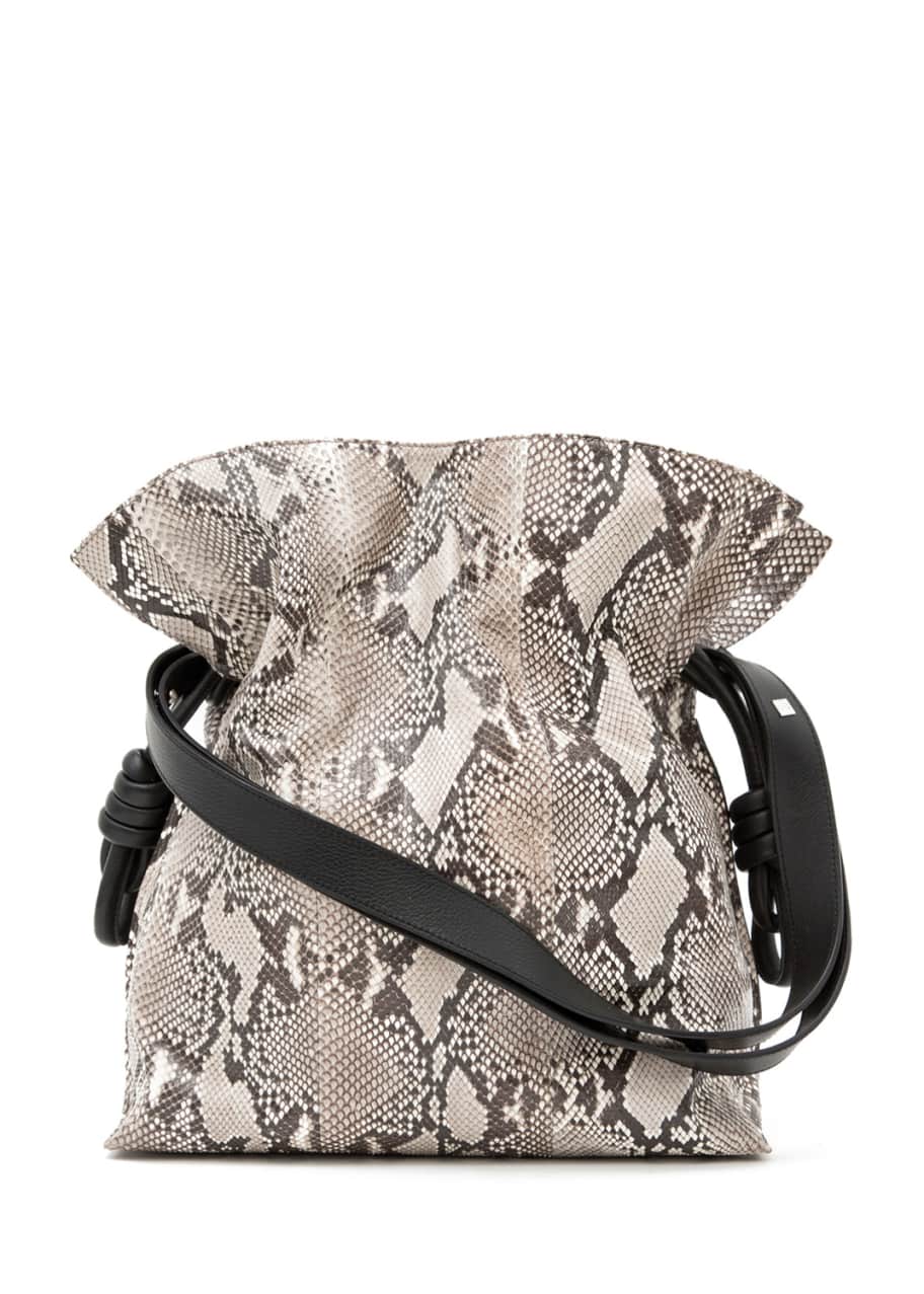 Loewe Flamenco Knot Python Bucket Bag - Bergdorf Goodman